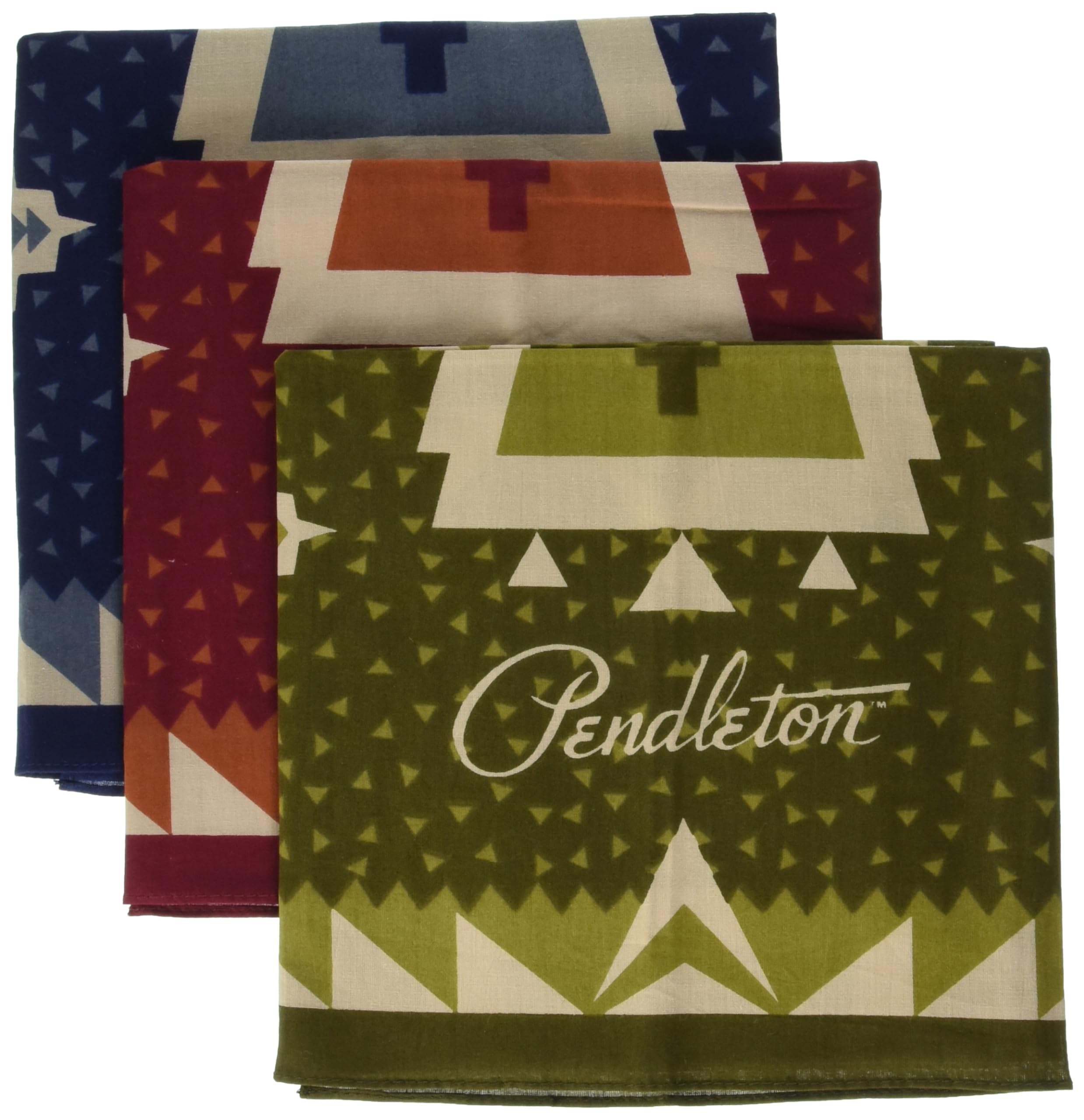 Amazon.com: Pendleton 3-Pack Bandana, Rock Point Asst., 1-SZ : Clothing ...