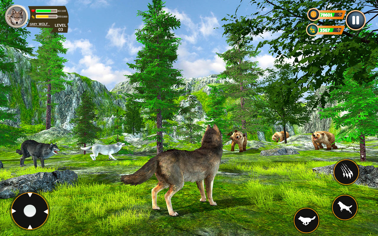 Wolf Survival Simulator 3D RPG - App on the Amazon Appstore