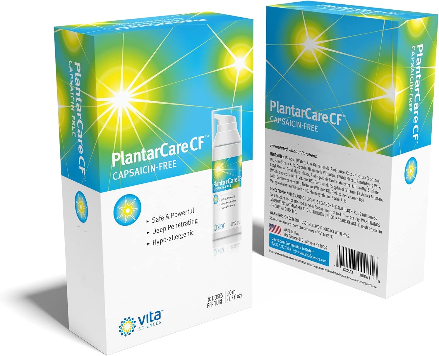 Amazon.com: Vita Sciences PlantarCare CF - Revive Your Feet with Fast ...