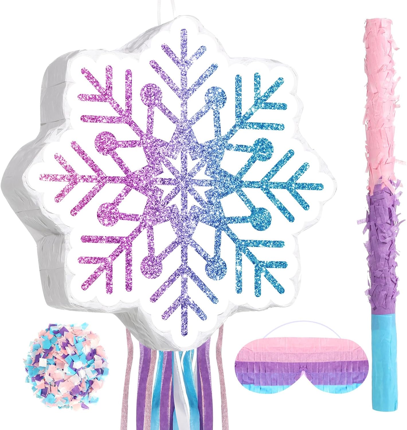 Amazon.com: Harrycle Winter Piñata Christmas Piñata Wonderland Themed ...