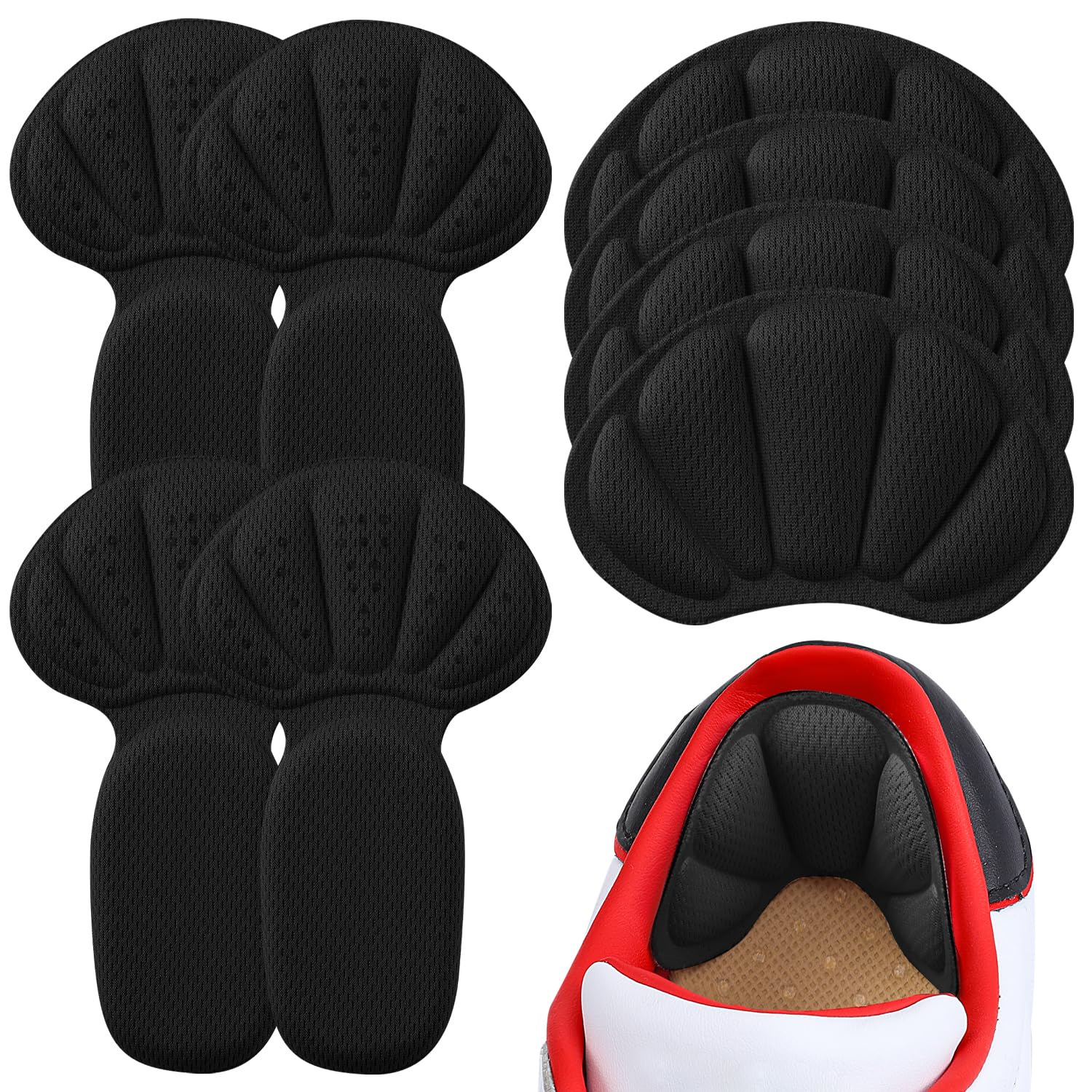 Amazon.com: Adhesive Back of Heel Cushion Pads, Heel Grips Inserts for ...