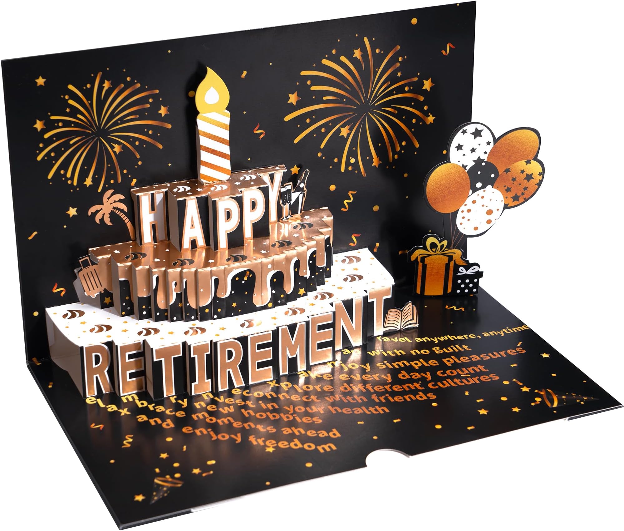 Amazon.com : TOVICE Retirement Card for Woman, Happy Retirement Pop Up ...