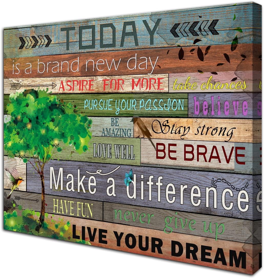 WOWGOOMO Inspirational Wall Art for Office Motivational Poster Wall ...
