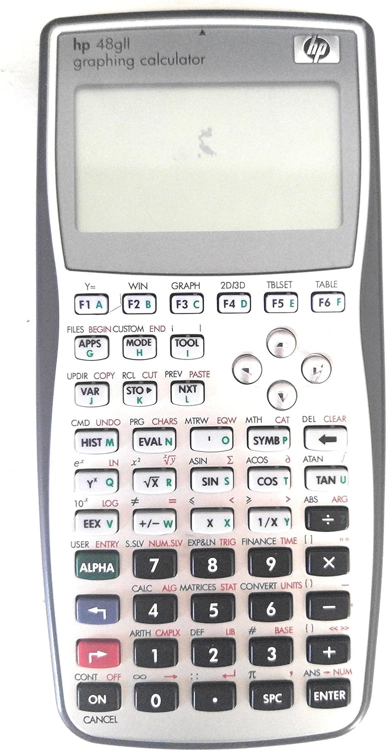 Amazon.com: Calculadora gráfica HP 48GII (F2226A) : Productos de Oficina