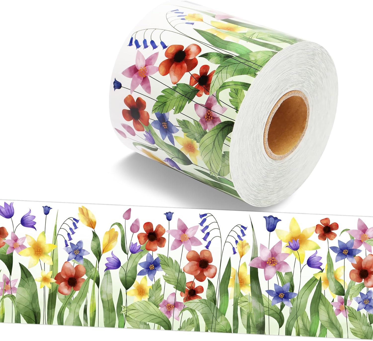 Amazon.com: Wonmon Spring Flower Bulletin Board Border, Self-Adhesive ...