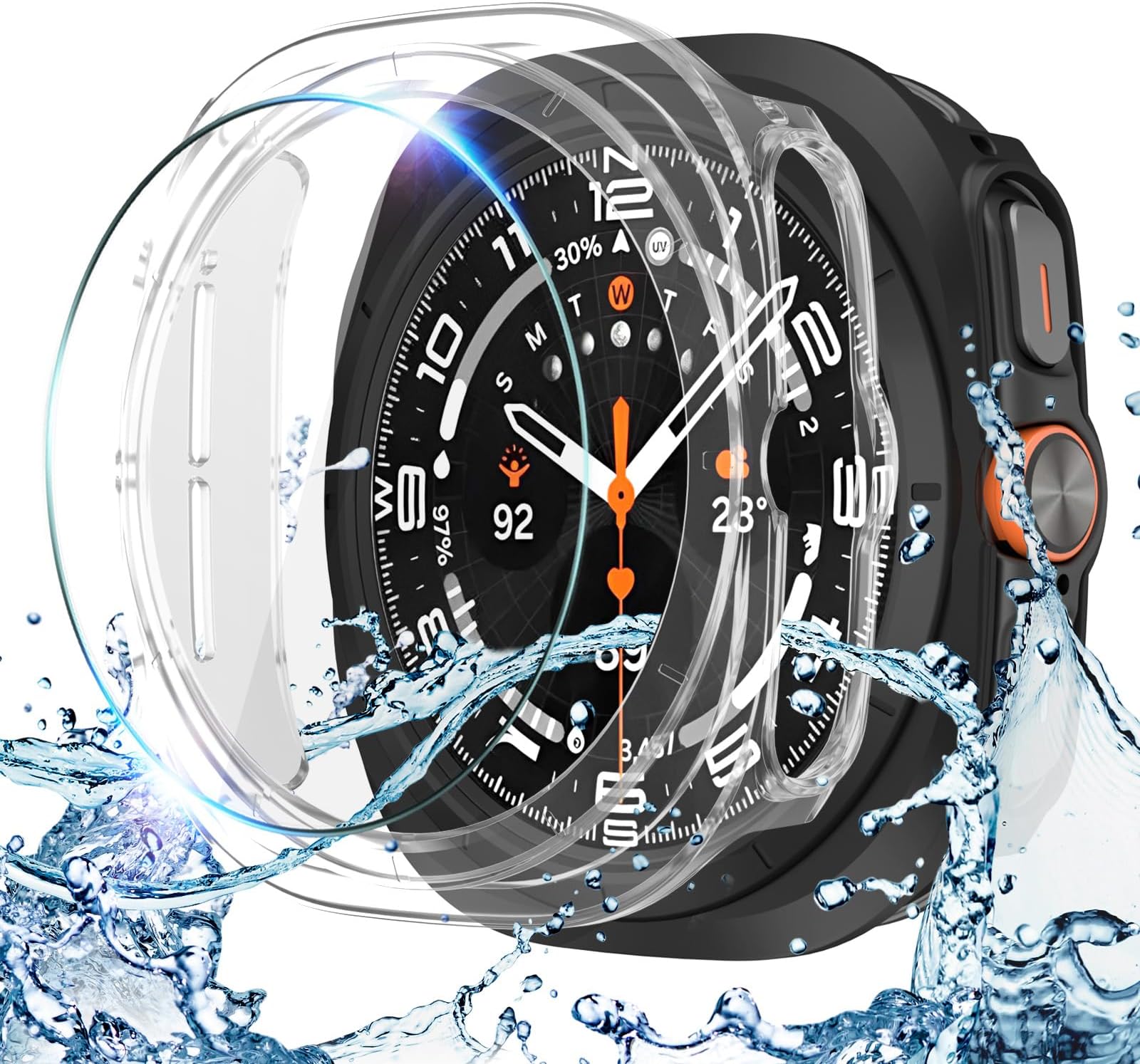 Amazon.com: Goton [2+2+3 Pack] 3 in 1 for Samsung Galaxy Watch Ultra ...