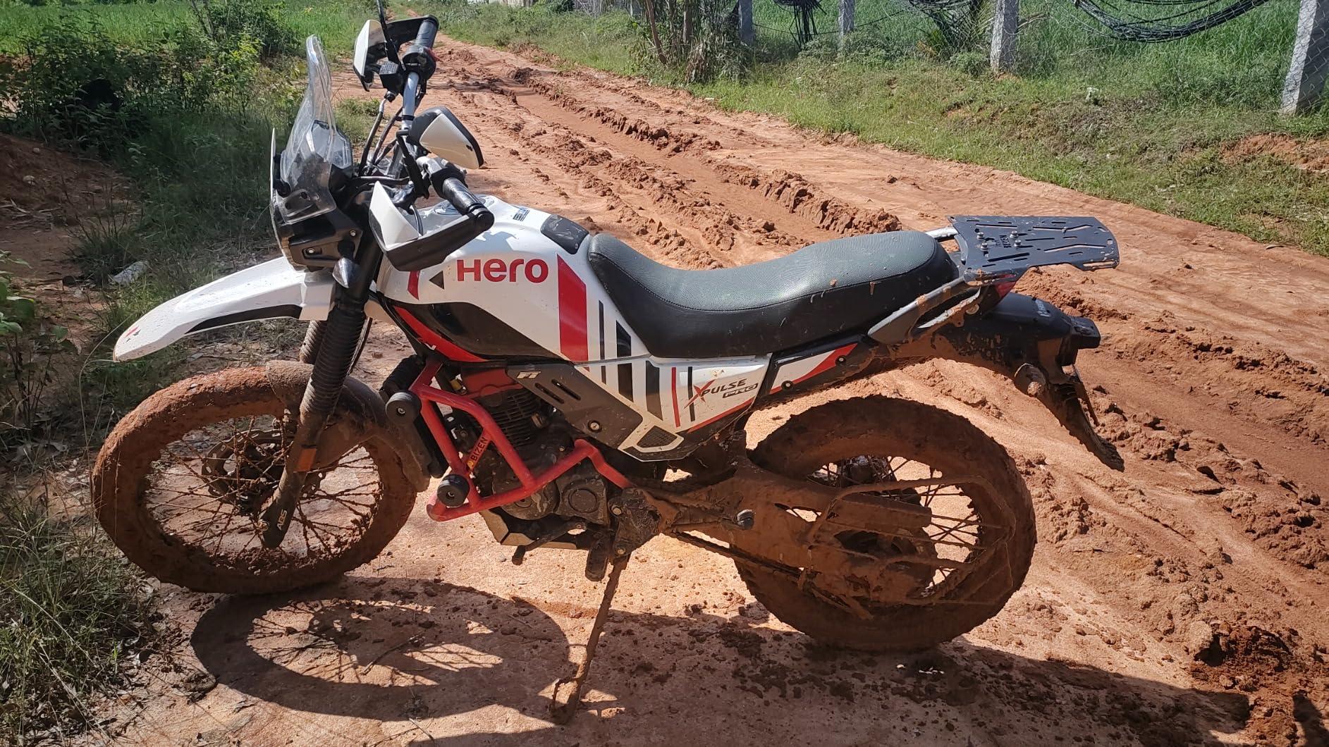 Bizen Hero Xpulse 200 2V 4V red Rally & Rally Pro Premium Crash Guard ...