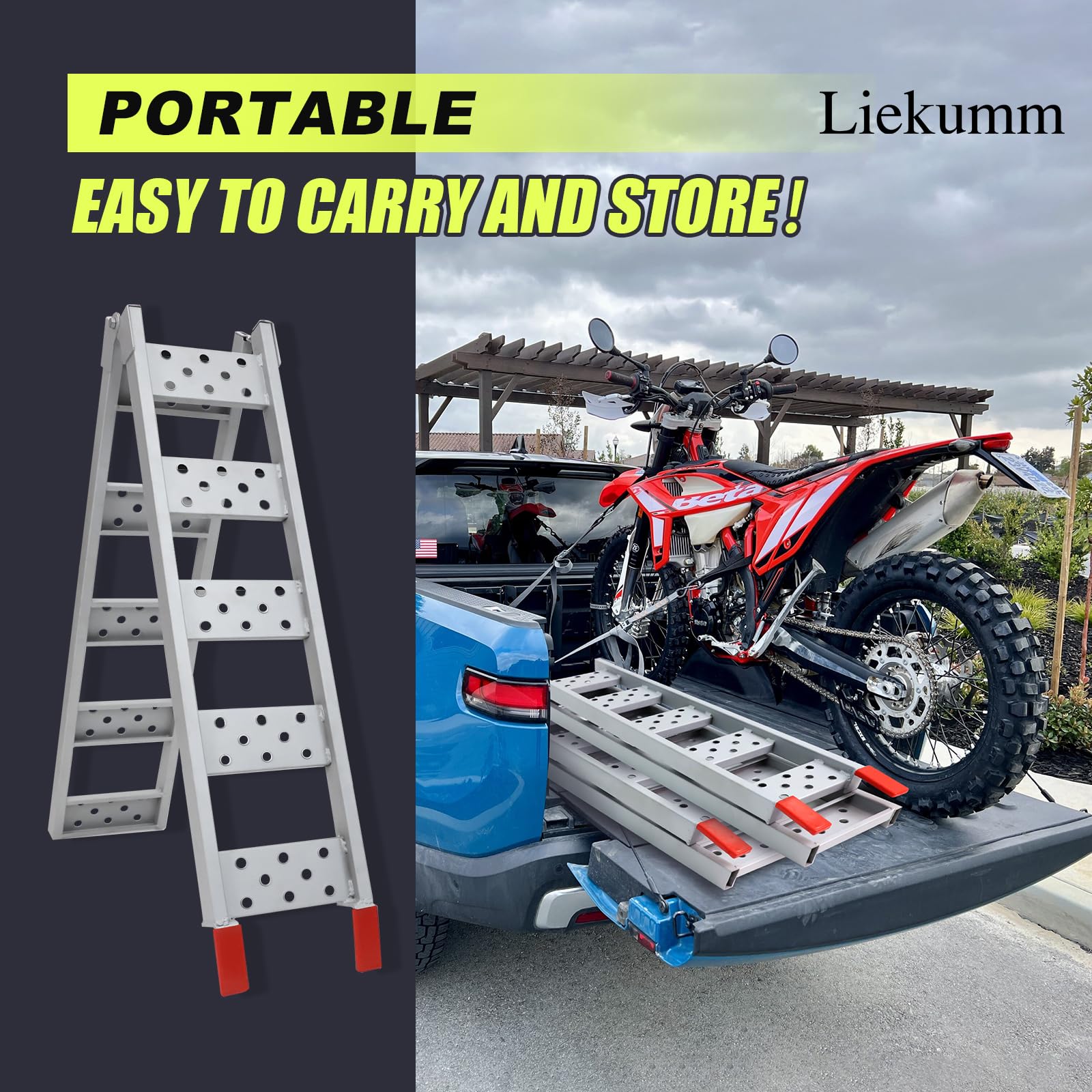 Snapklik.com : Loading Ramps For Pickup Trucks, 83" L X 9" W Steel ...