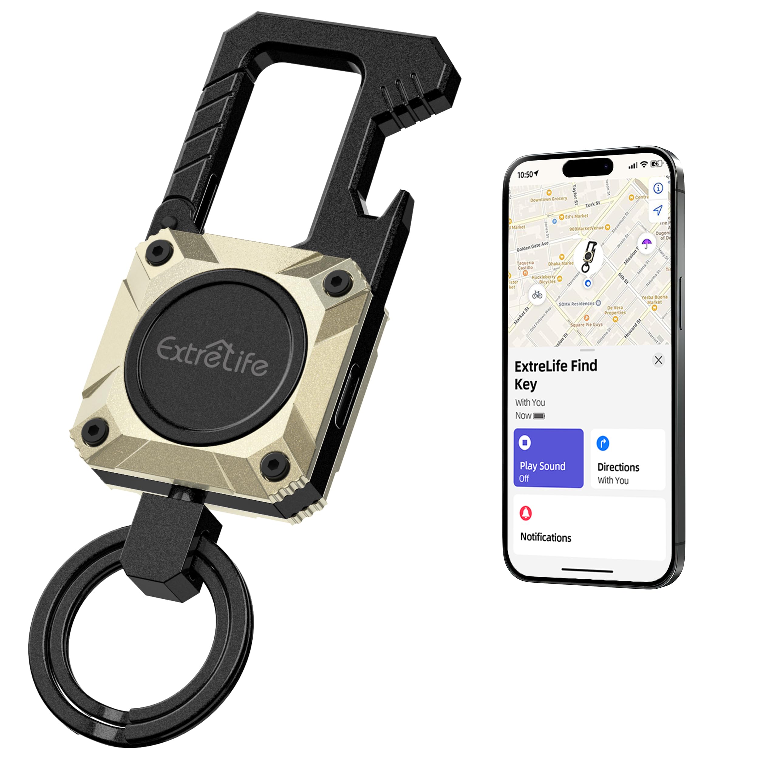 Amazon.com: Keychain, Works with Apple Find My, Heavy Duty Key Chain ...