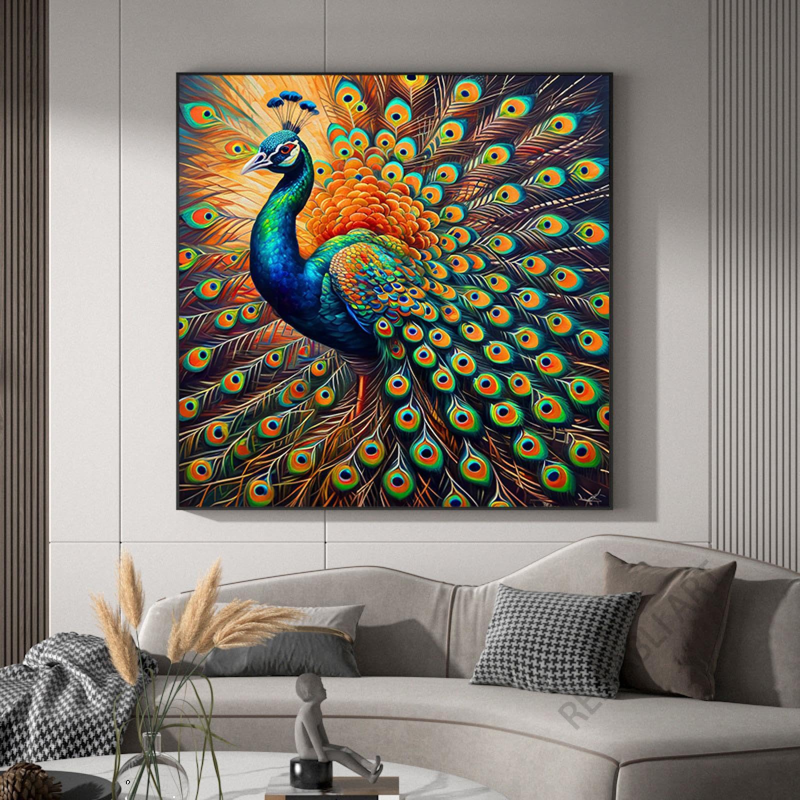 Peacock Artwork For Walls