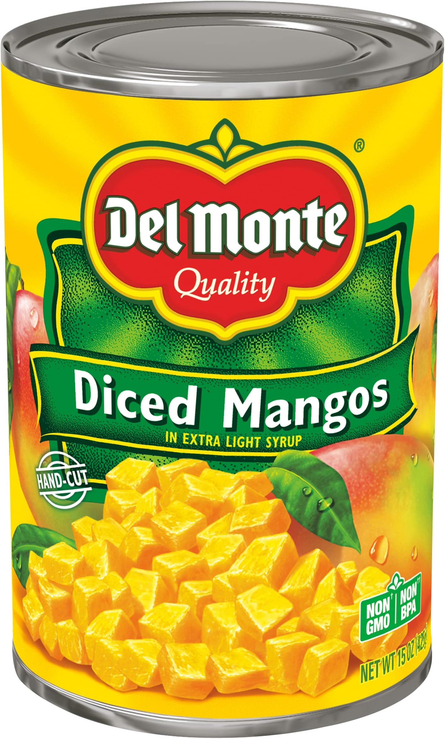 Amazon.com : Del Monte Canned Diced Mangos In Extra Light Syrup, 15 Oz ...