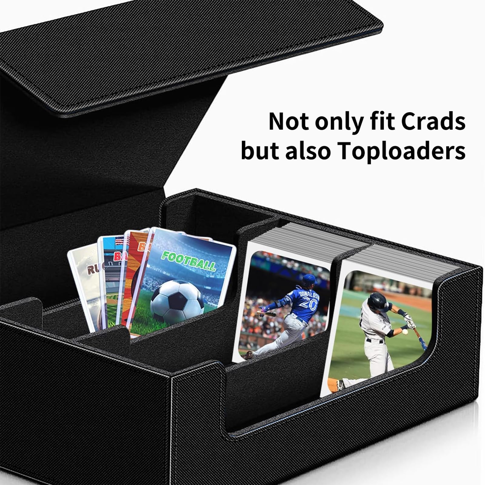 1800+ Trading Card Storage Box, Magnetic Closure Toploaders Storage Box ...