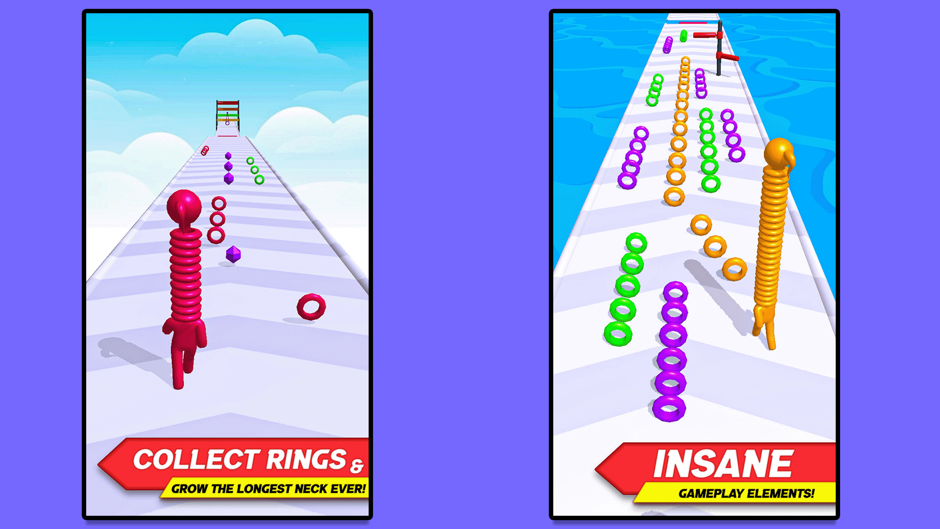 Long Neck Stack Run: Stickman Longest Neck Run Race 3D - Collect Rings ...