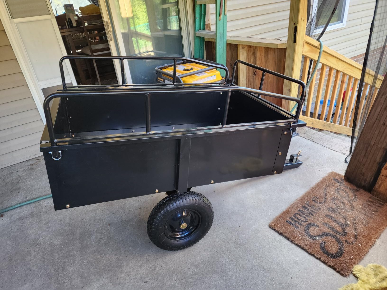 $11/mo - Finance VEVOR Heavy Duty ATV Trailer Dump Cart Tow Behind ...