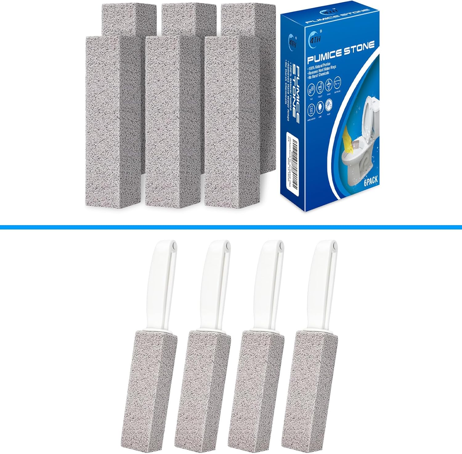 Amazon.com: 4TH Pumice Stone for Toilet Bowl Cleaning,Powerfully Remove ...