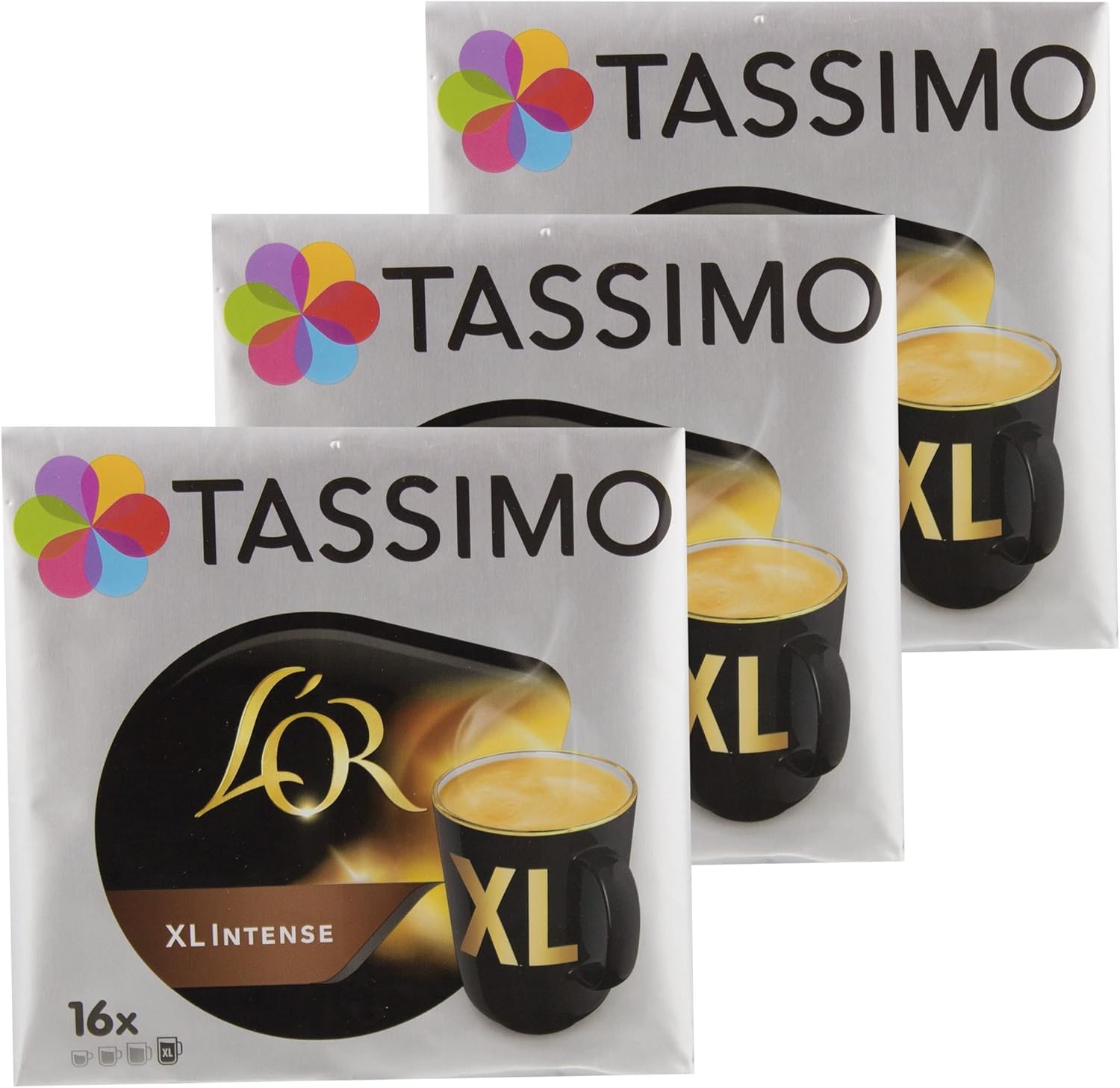 Tassimo L’Or XL Intense, Coffee, Coffee Capsules, Ground Roast Coffee ...