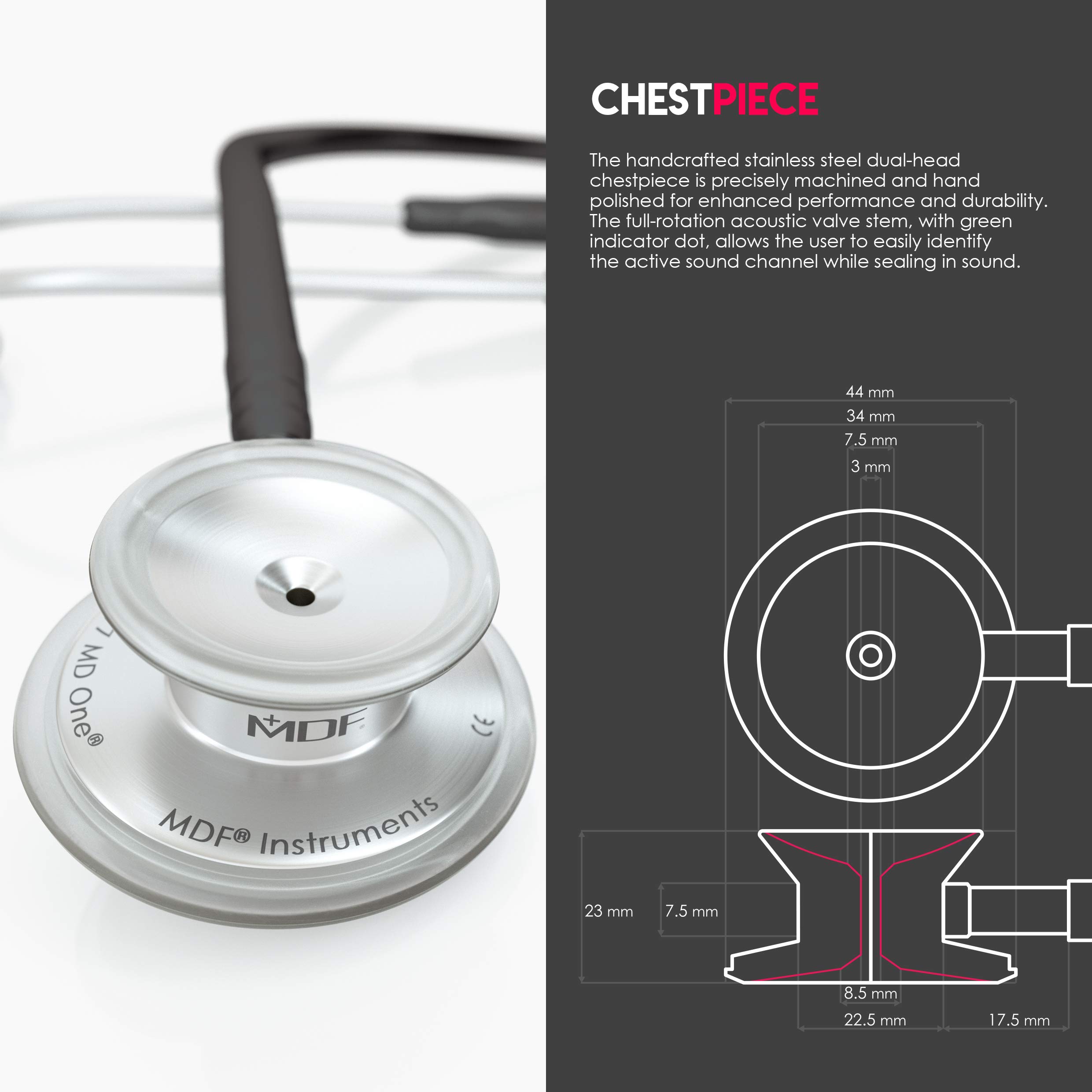 Snapklik.com : MDF MD One Stainless Steel Stethoscope