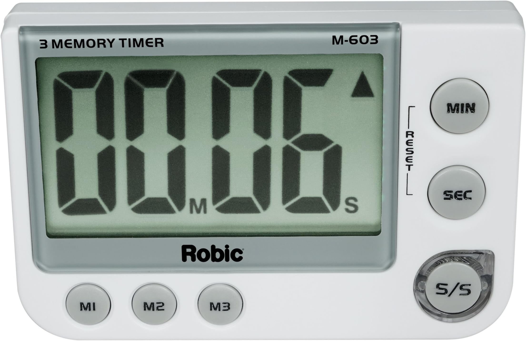 Amazon.com: Robic Three Memory Timer White, 3inx2-1/2in : Home & Kitchen