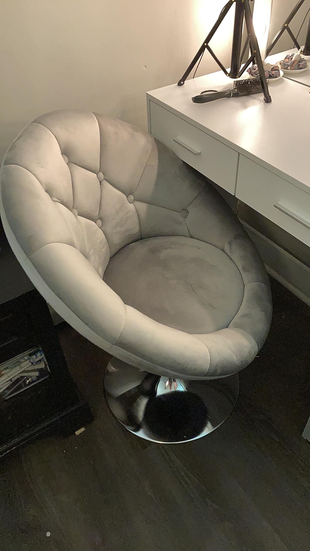 Vanity Desk Chair Yaheetech Vanity Chair Makeup Swivel Accent Chair ...