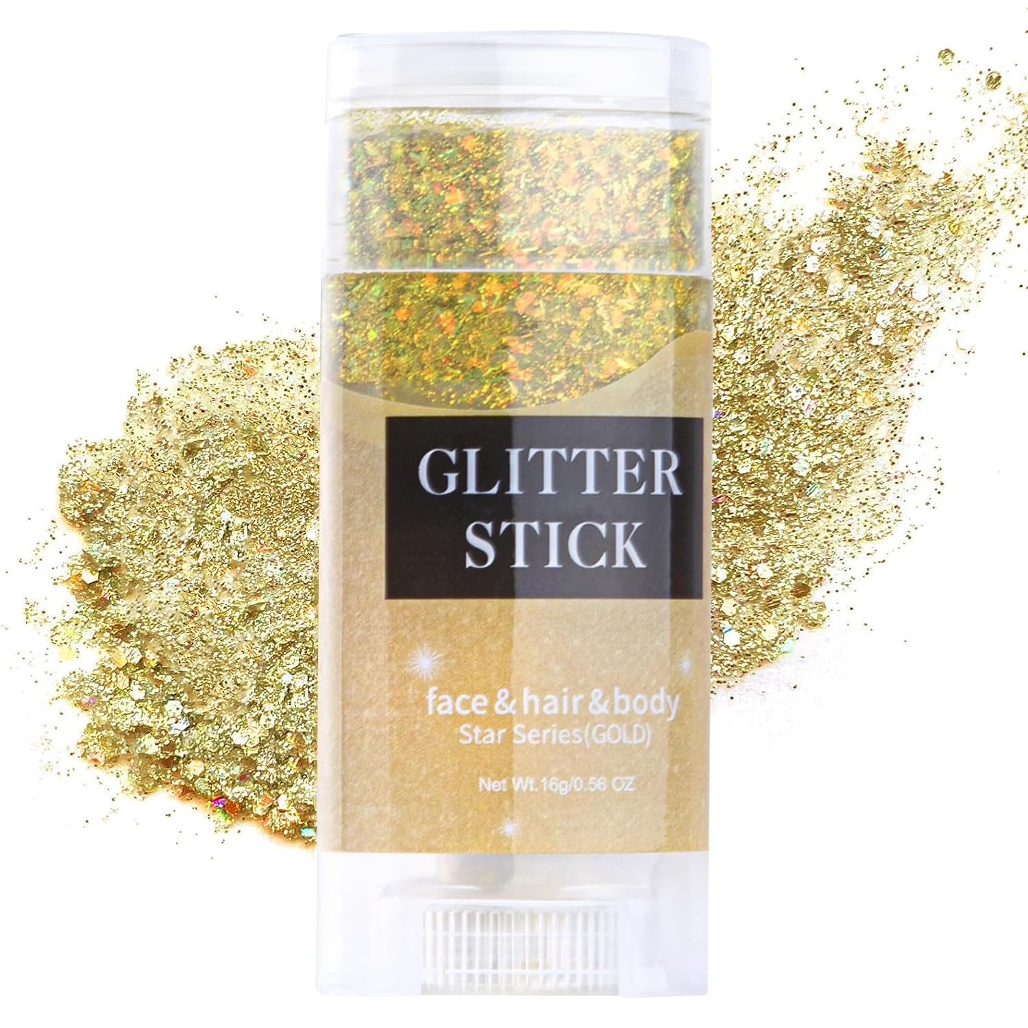 Amazon.com : LemonSac Gold Body Glitter Stick, Singer Concerts Glitter ...