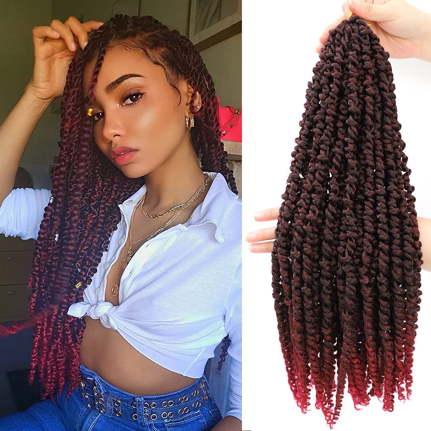 8 Packs Passion Twist Hair 18 Inch Pre Twisted Passion Desertcart Kenya 9821