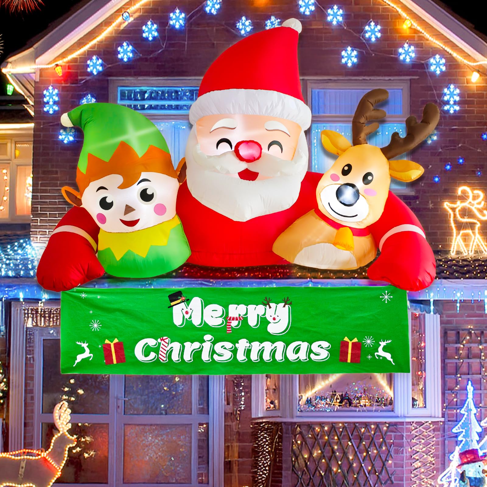 Snapklik.com : AerWo 7.2FT Christmas Inflatable Outdoor Decoration ...