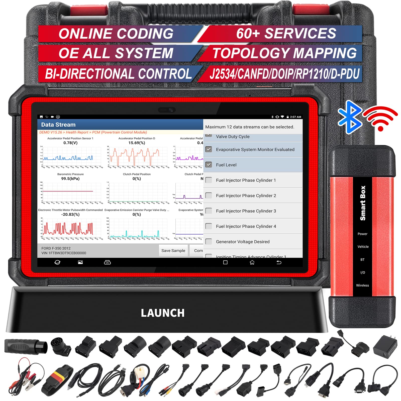 Buy LAUNCH X431 PAD V 10.1' ECU Online Programming Tool, J2534 ...