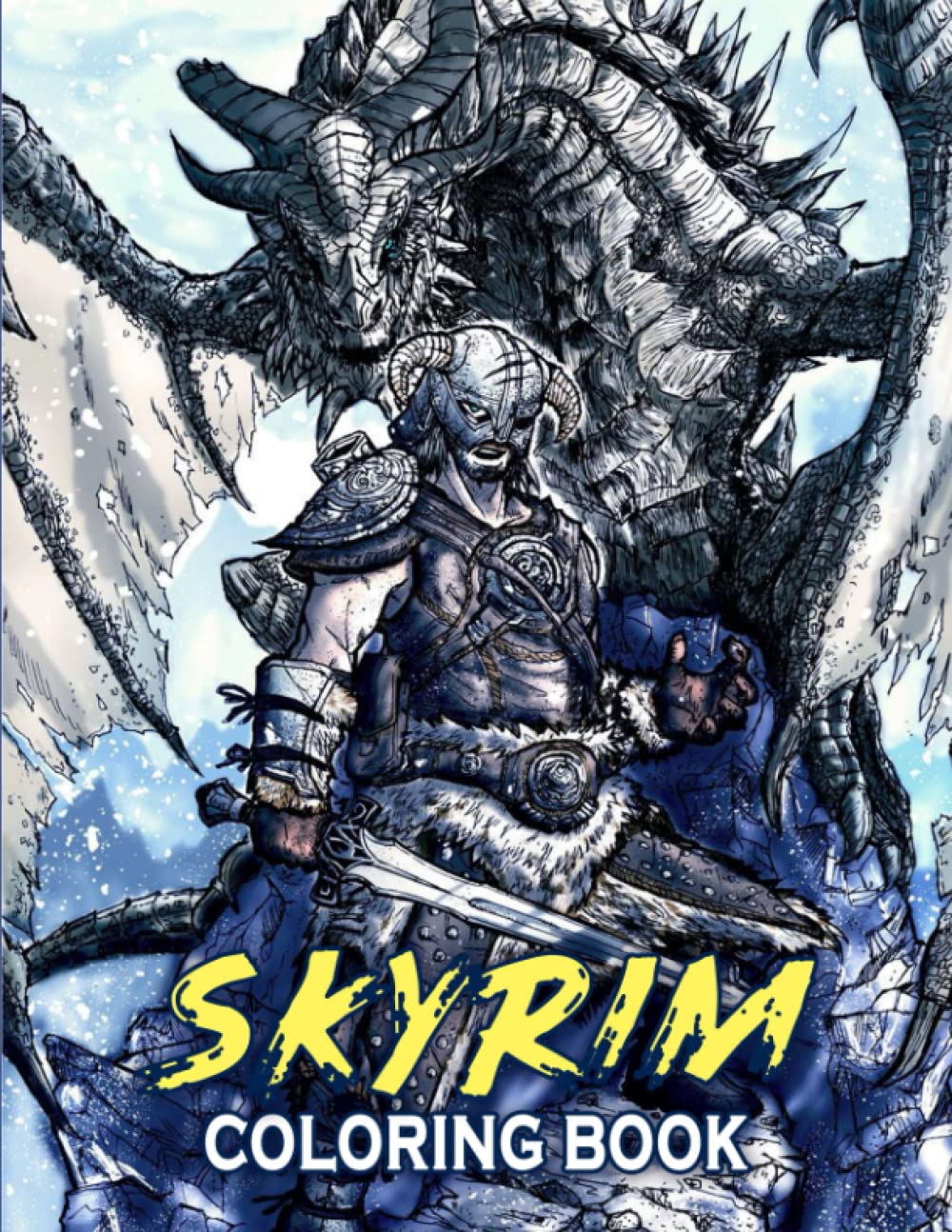 Skyrim Coloring Book: Anime Coloring Book With 50+ High Quality and ...