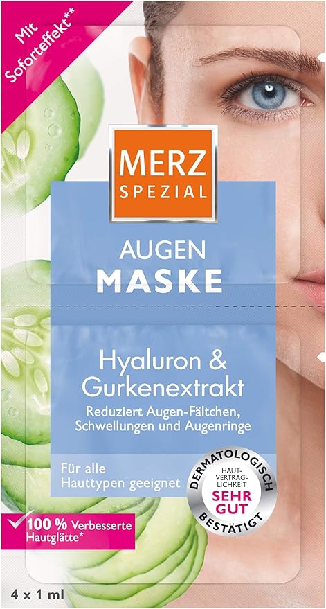 Merz Spezial Eye Mask - Eye Care with Cucumber Extract & Hyaluronic ...