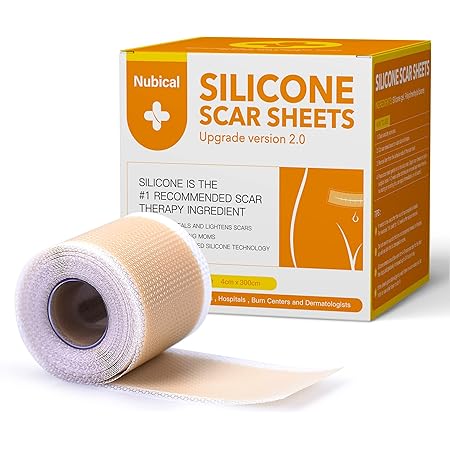 Amazon.com : Silicone Scar Gel Tape for Scar Removal, Wound Dressing ...