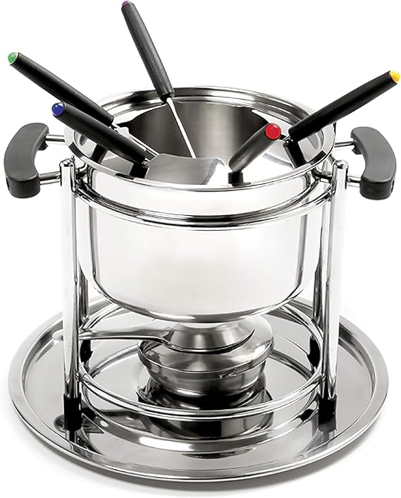Amazon.com: Norpro Stainless Steel 10 Piece Fondue Set : Home & Kitchen