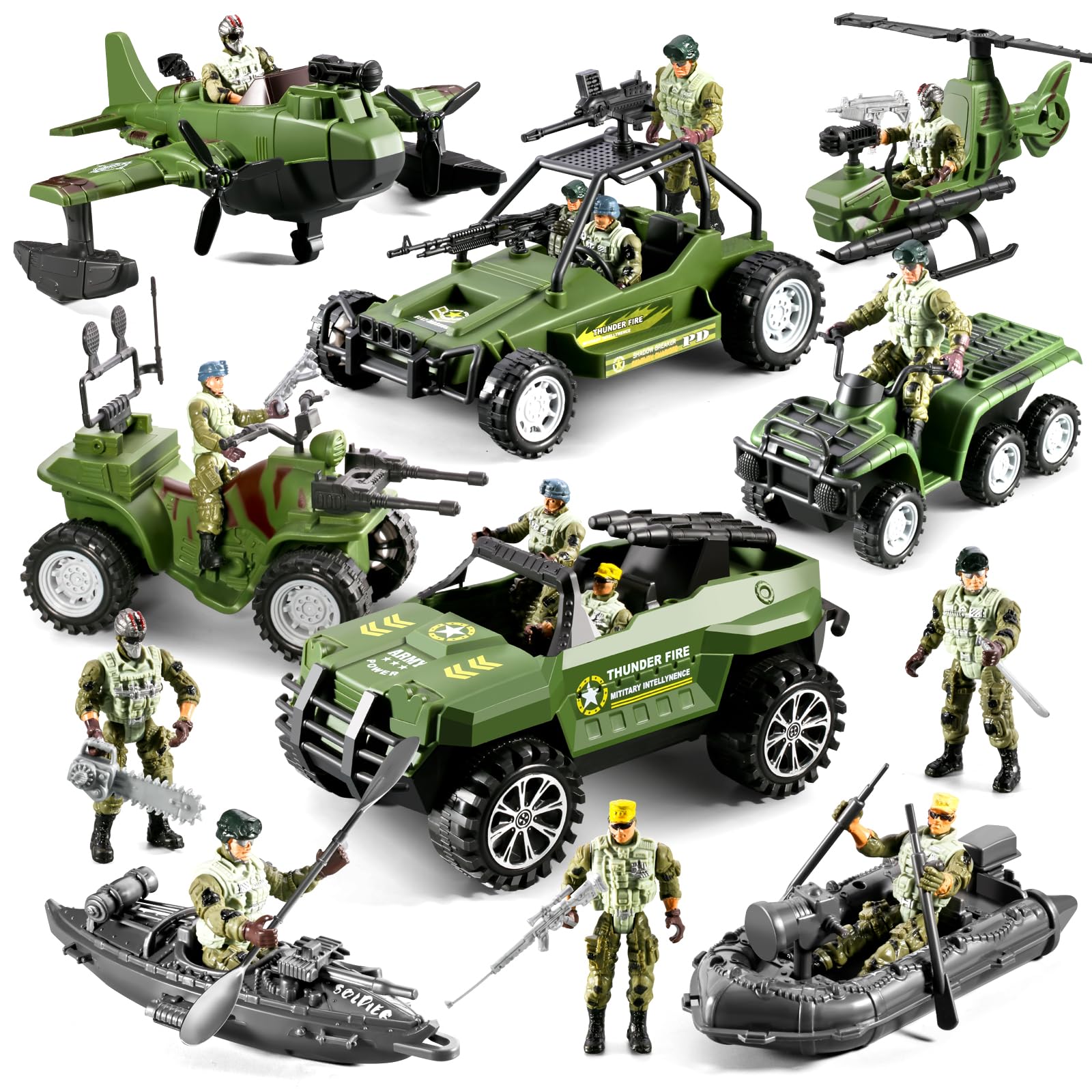 Amazon.com: HOSPONY 58-in-1 Army Men Toys for Boys 4-7 6-8 8-12 ...