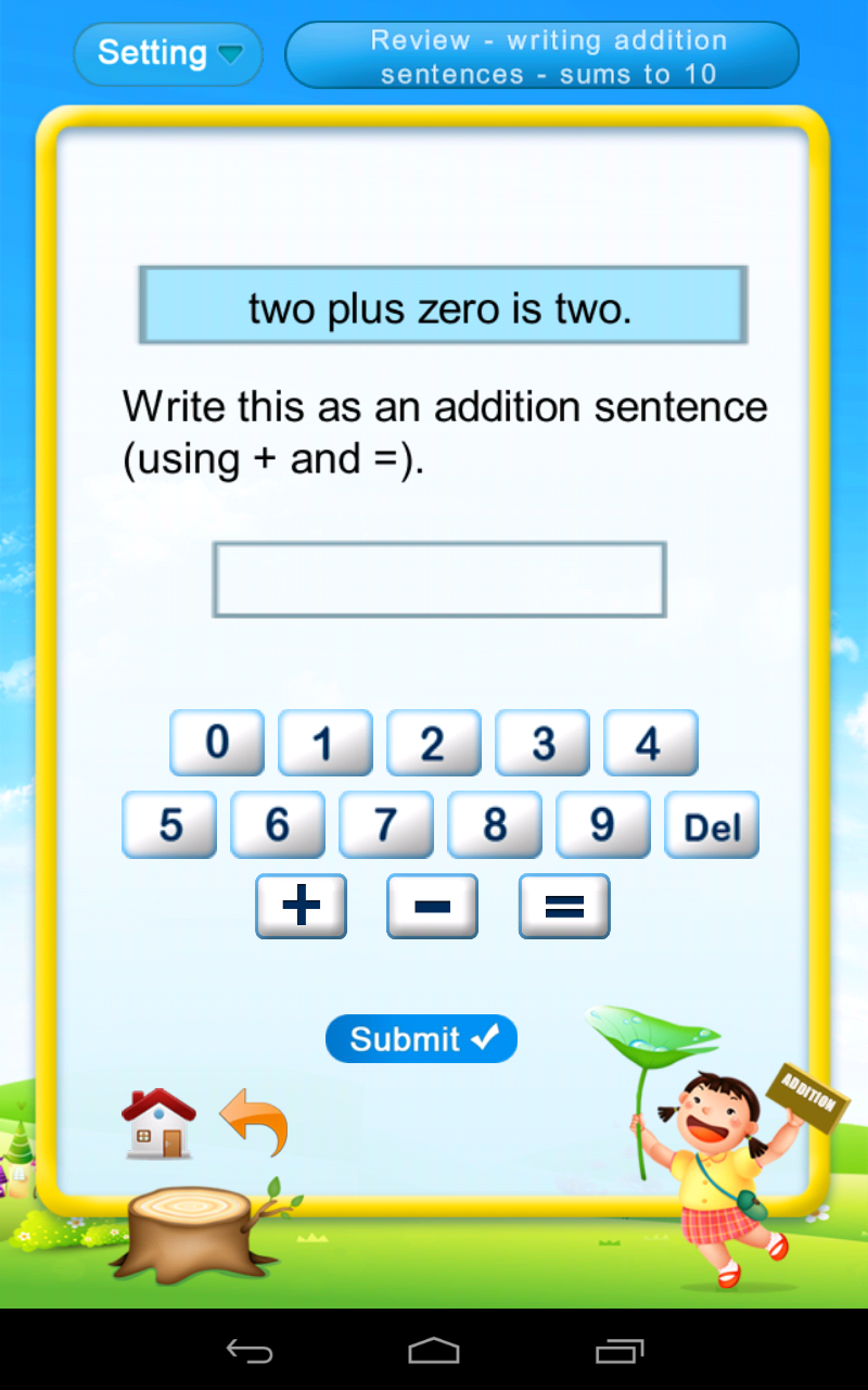 Addition for the 2nd grade - App on Amazon Appstore