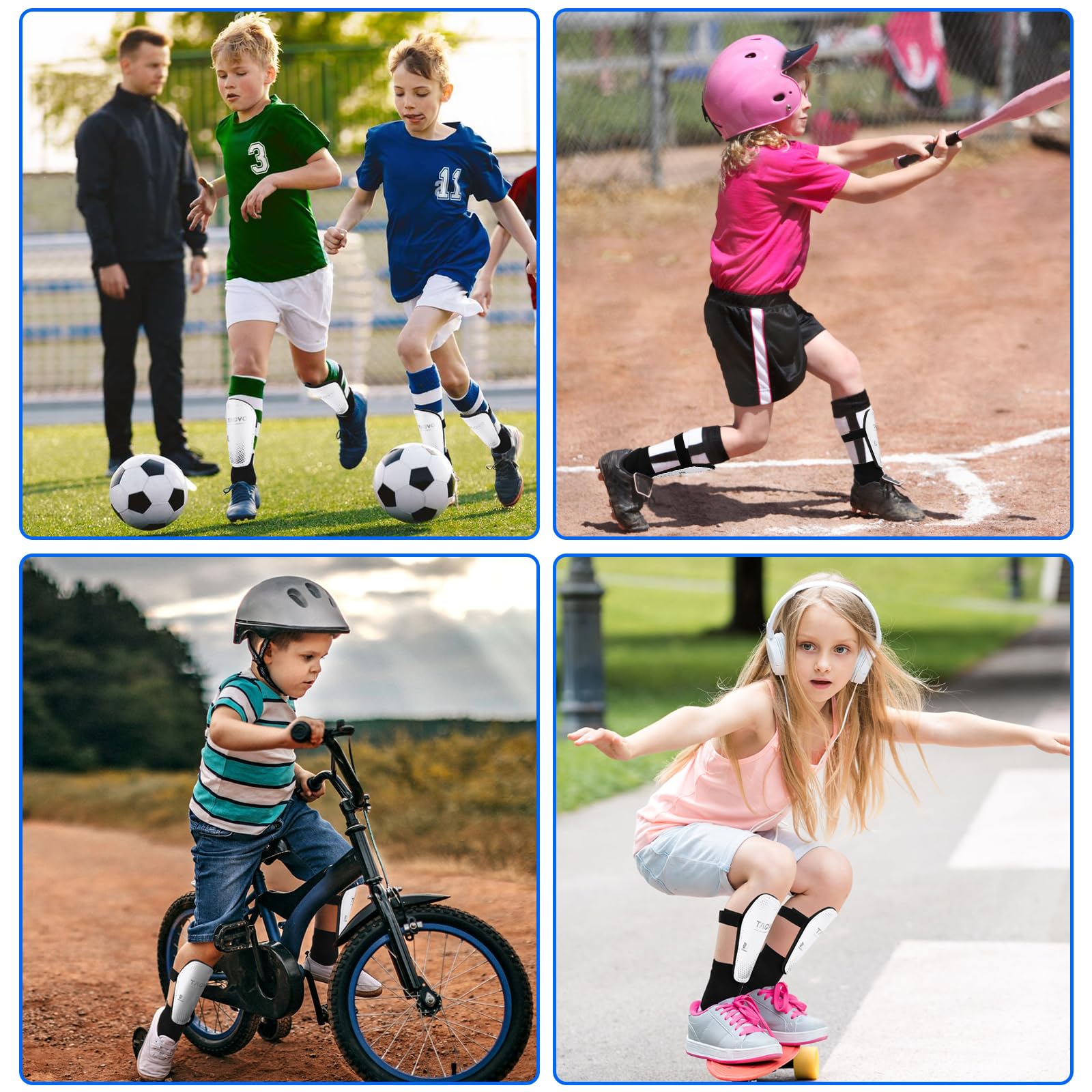 Snapklik.com : TAGVO Soccer Shin Guards For Kids Youth Adults