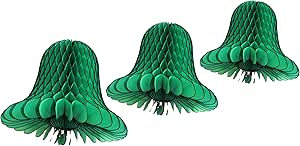 Amazon.com: 3-Piece Tissue Paper Bells, Dark Green, 9-15 Inch : Home ...