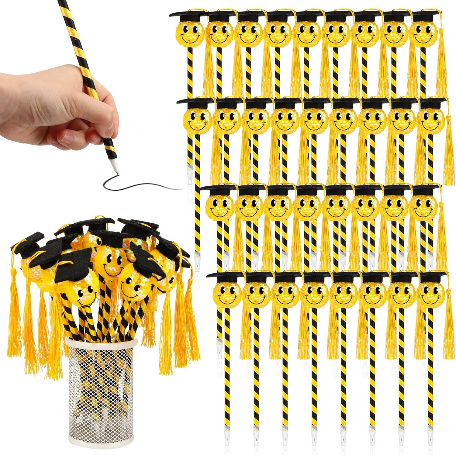 Amazon.com: 36 Pcs Graduation Cap Ballpoint Pen Gift Bulk Graduation ...