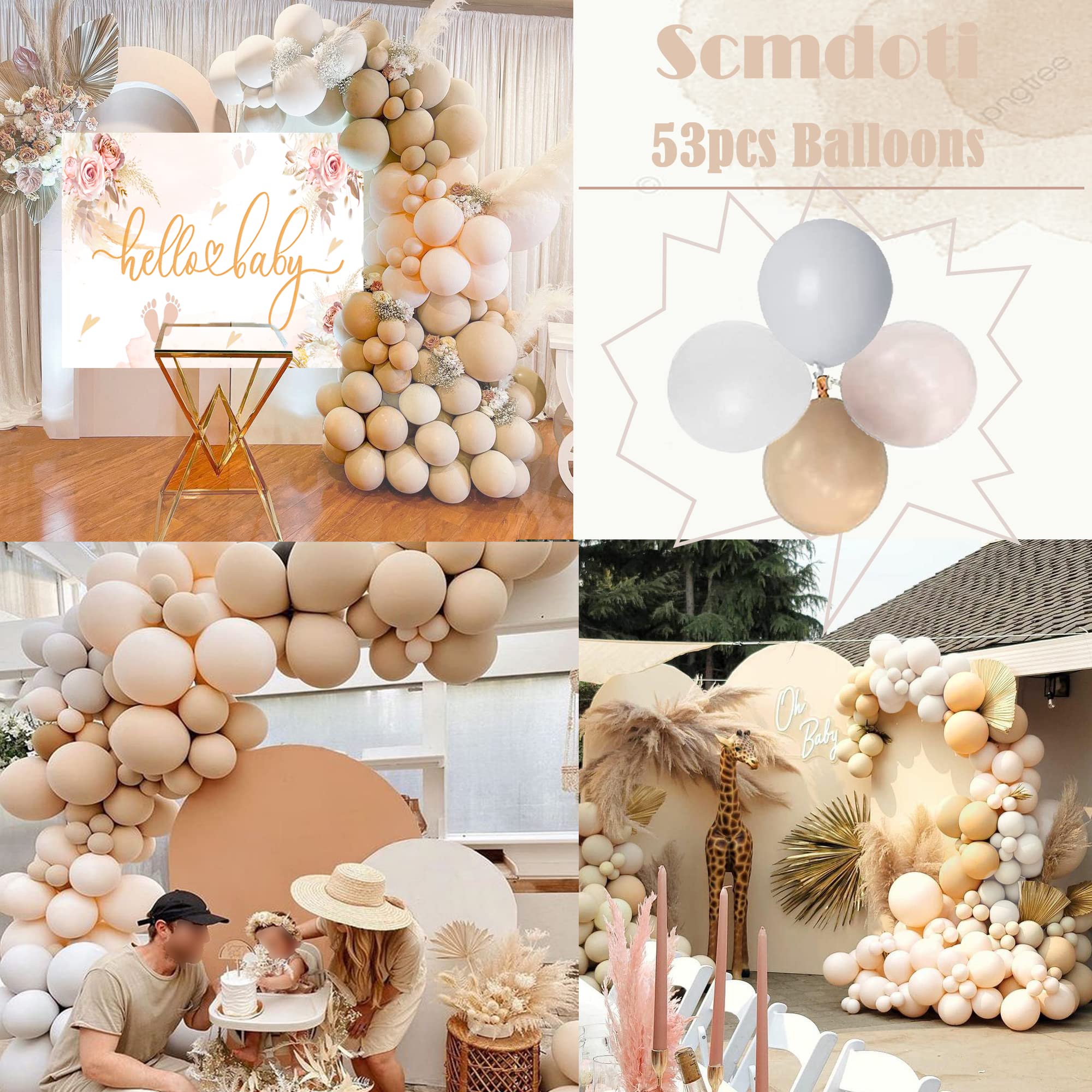 Snapklik.com : Neutral Balloon Garland