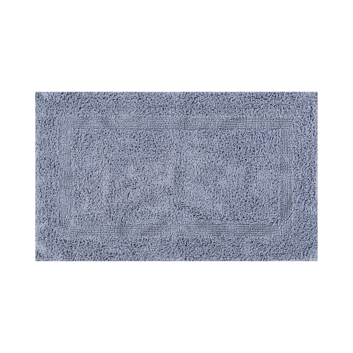 Better Trends Bathroom Rug 100% Cotton Bath Rug, Premium Tufted Silver ...