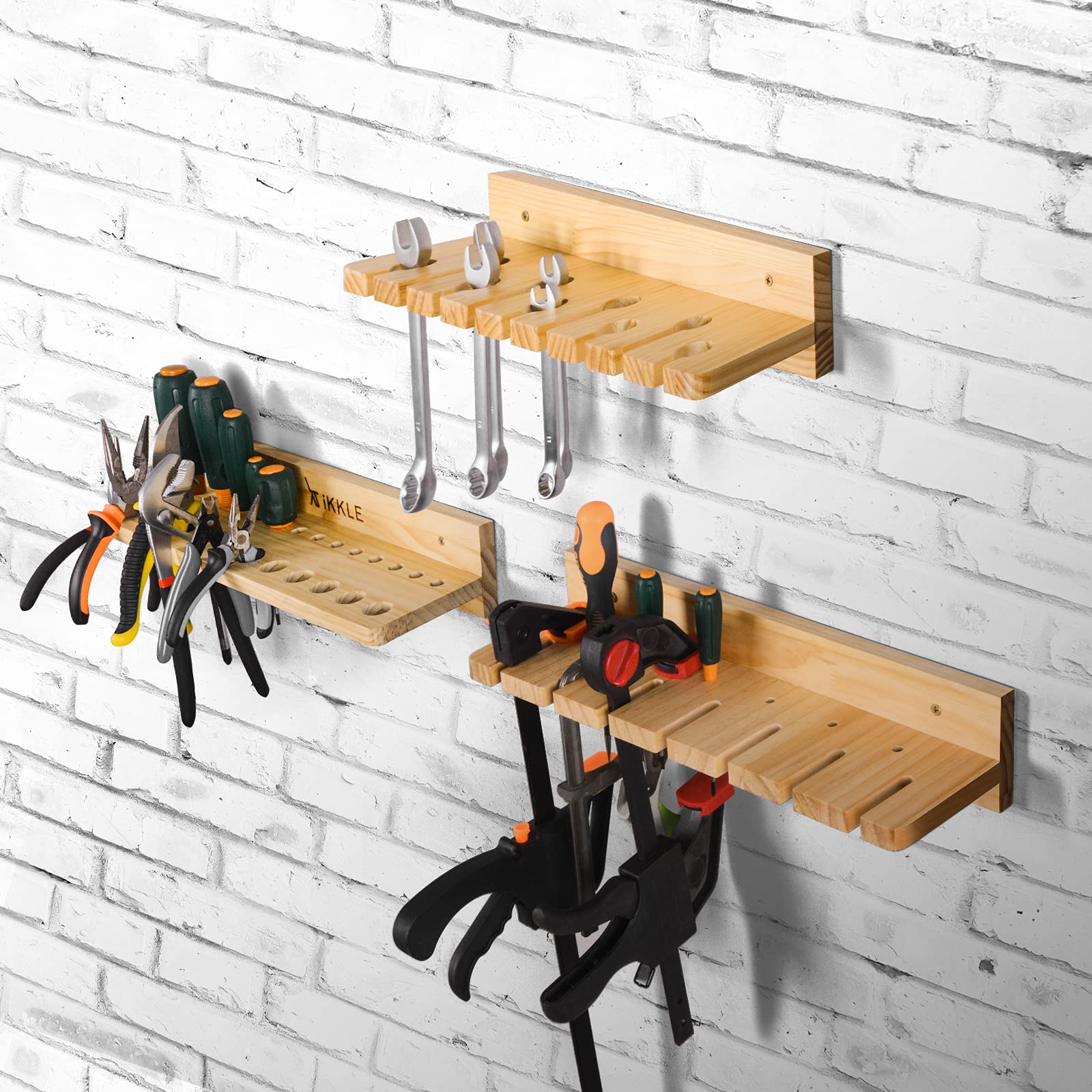 ikkle Screwdriver Holder, Wall Mounted Tool Storage Organizer, Pliers ...
