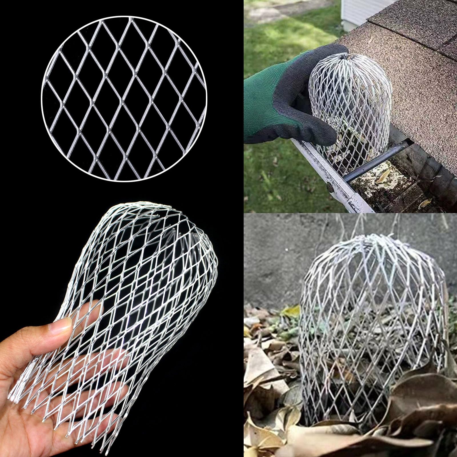 Gutter Downspout Protectors Aluminum Gutter Guard Gutter Protection