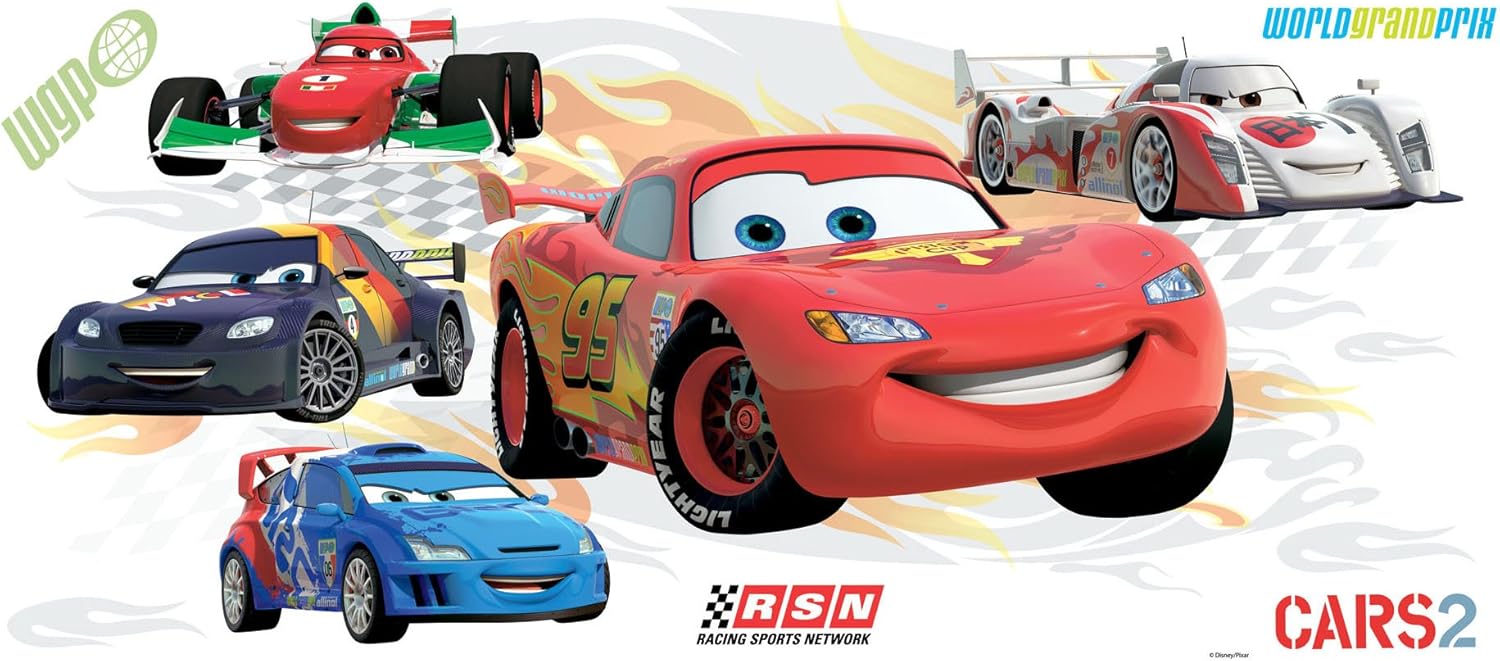 RoomMates RMK1754FLT Disney Cars Lightening McQueen Collage Peel and ...