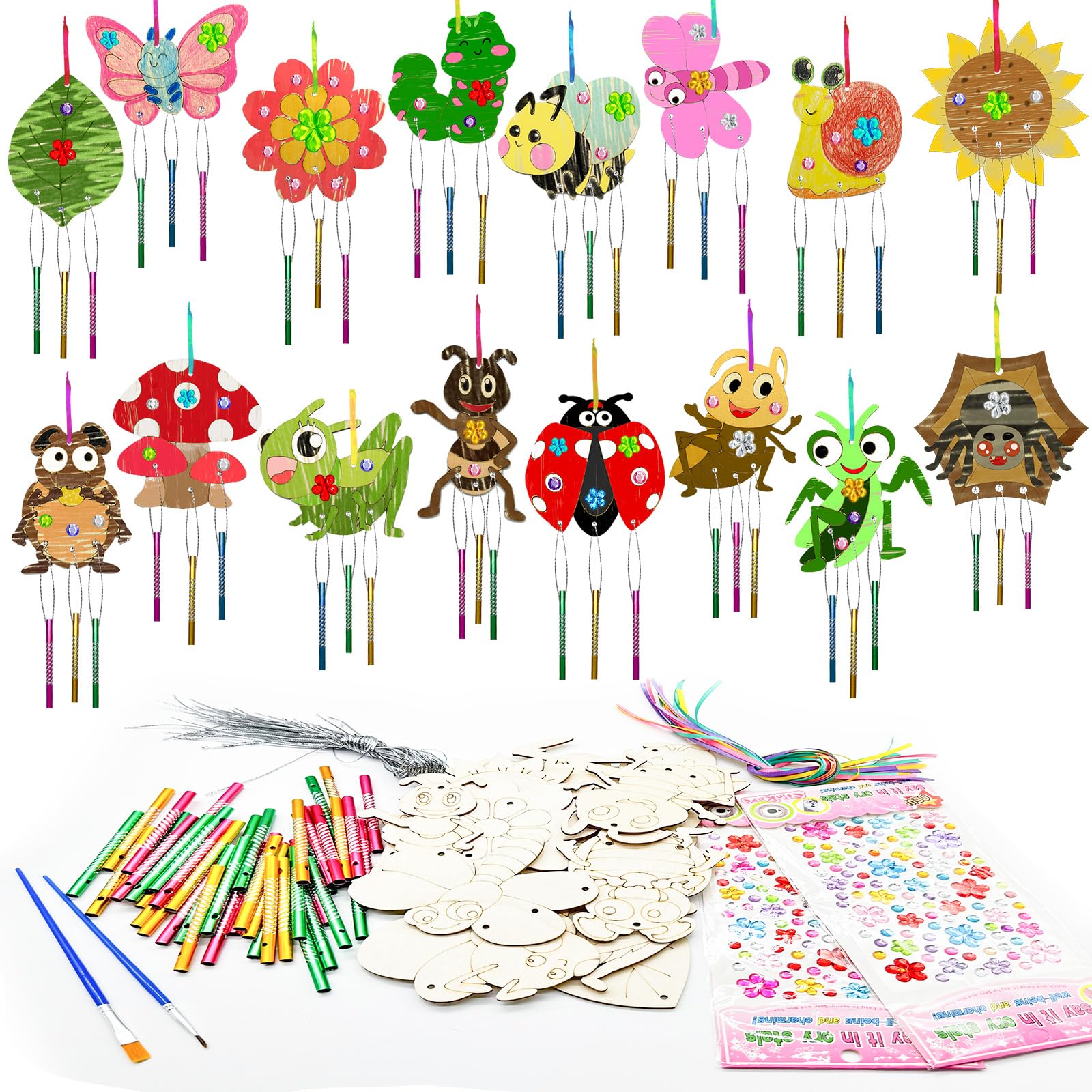 Amazon.com: 16 Pack Spring Activities for Kids，Paint Insect Party ...