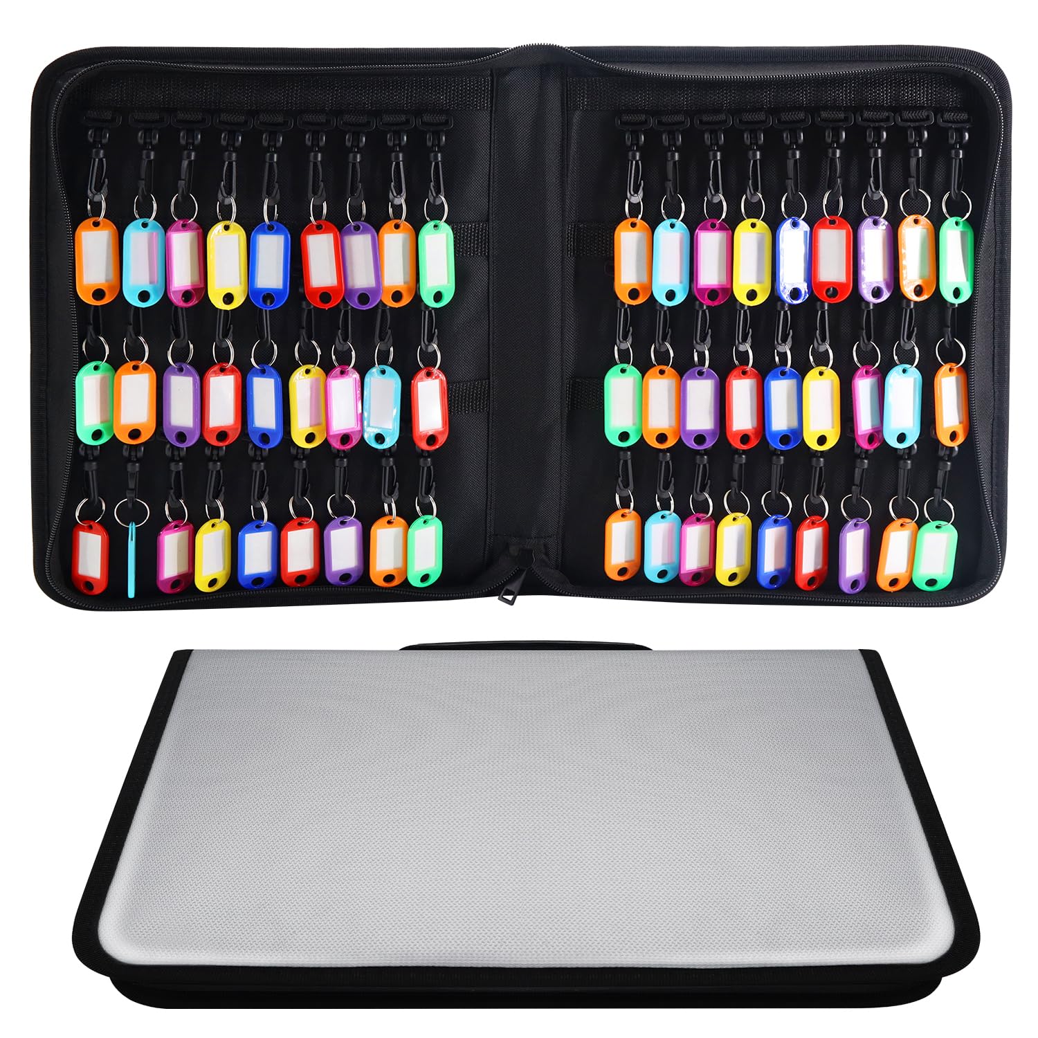 Amazon.com : Opastry Zippered Key Case, Portable Key Organizer with ...