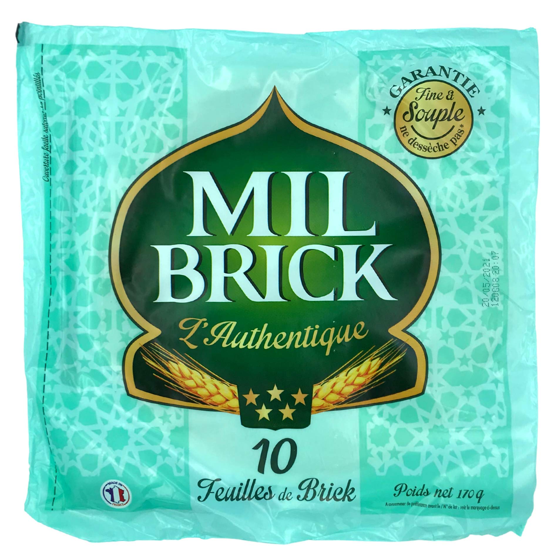 Buy Mil Brick Feuilles de Brick Pastry 20 x Circular Sheets Online at ...