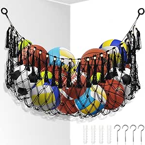 Amazon.com: Sports Ball Storage Net or Hammock Macrame Hanging ...