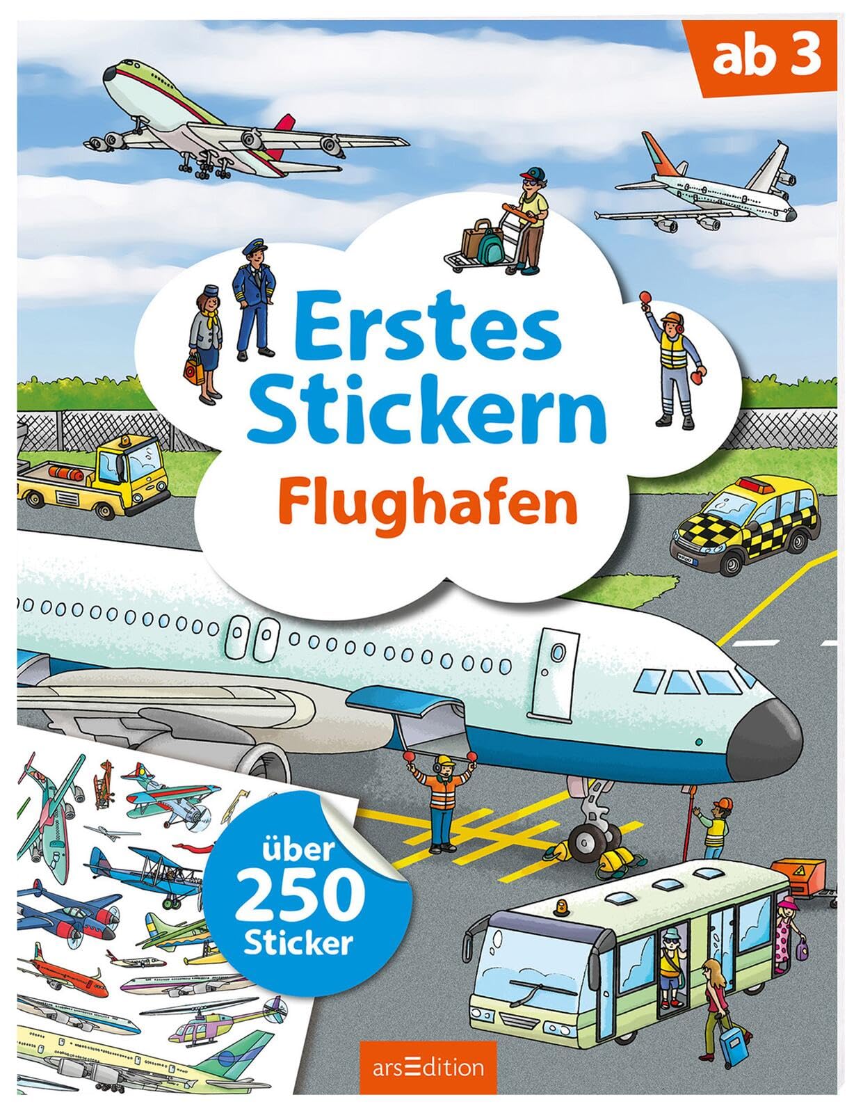 Erstes Stickern – Flughafen: Über 250 Sticker | Erstes Stickerheft für ...