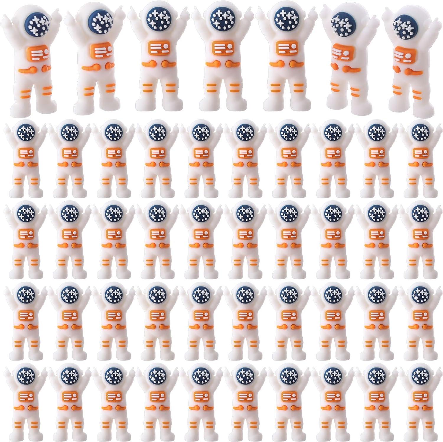 Amazon.com: Sonwyoung 50 Pcs Mini Astronaut Figurines, Miniature ...