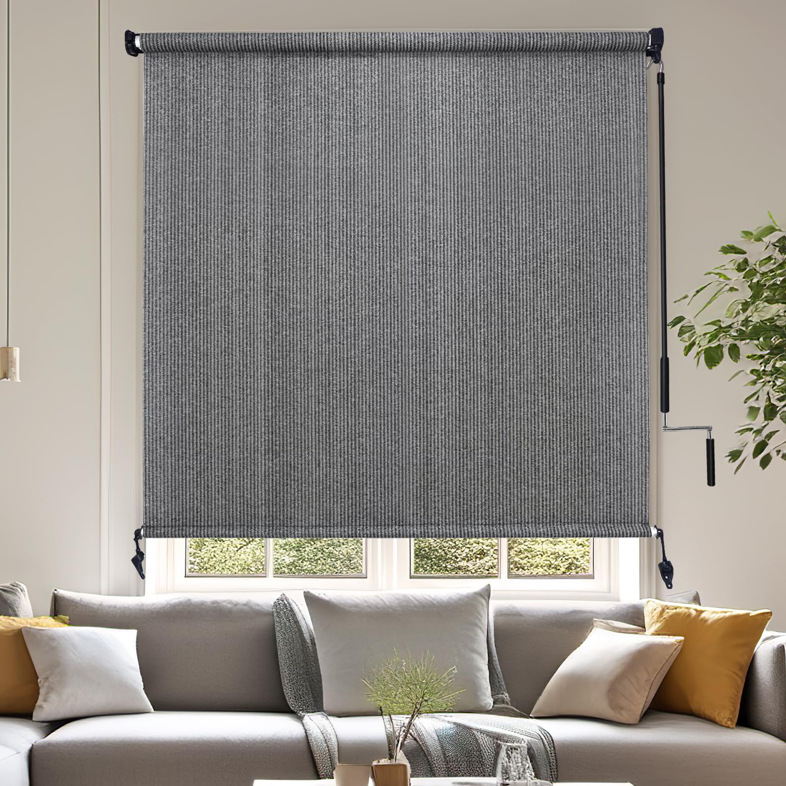 Amazon.com: Artpuch Roller Shades for Windows, Cordless Door Blinds ...