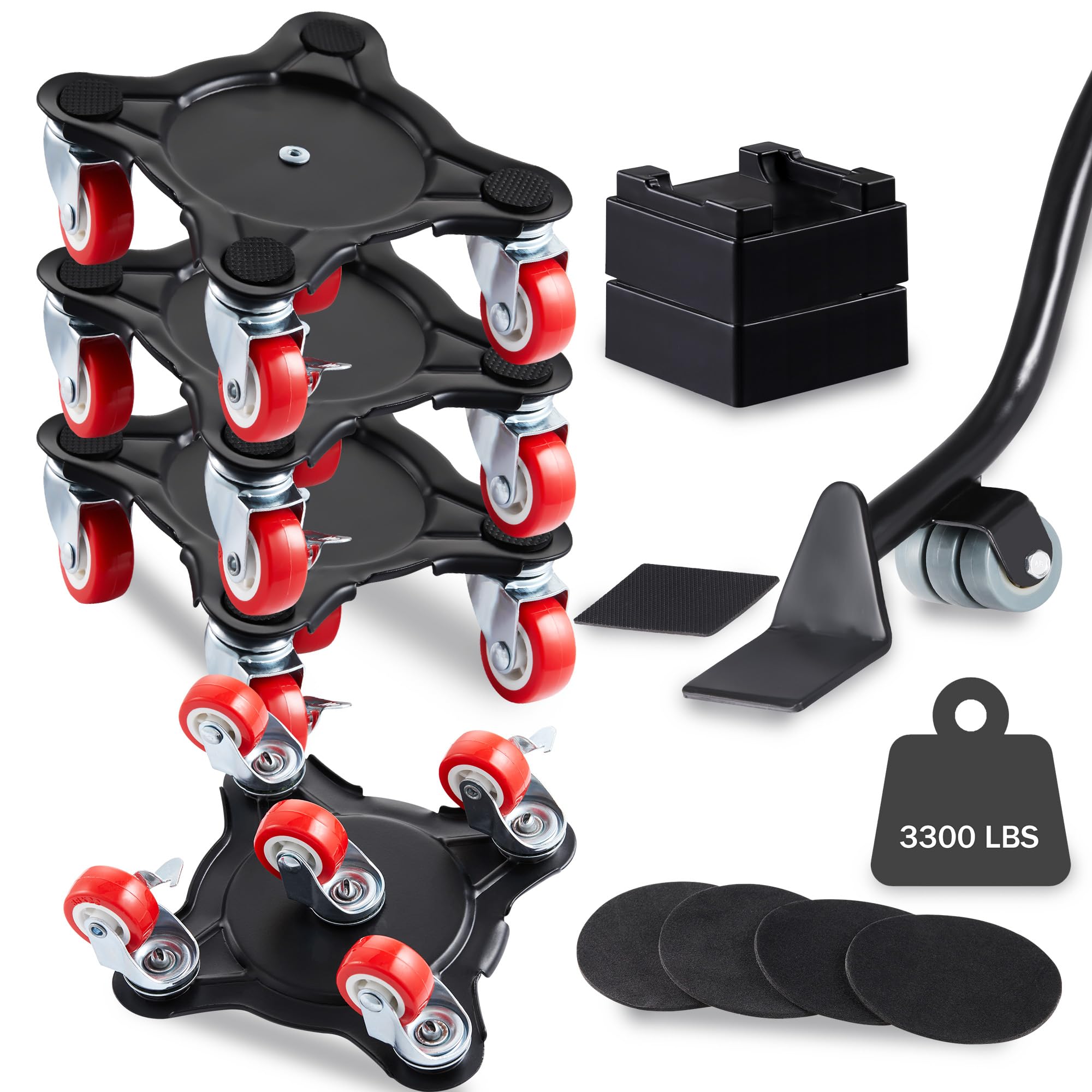 Amazon.com: Furniture Movers with Wheels, Furniture Dolly with 5 Wheels ...