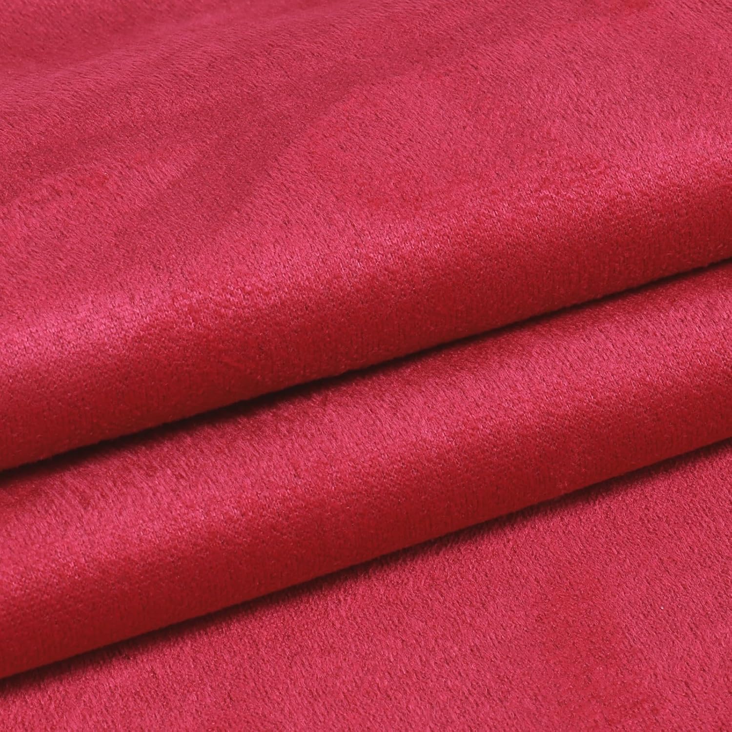 Amazon.com: Softer Micro-Suede Fabric 36”x60” Burgundy Synthetic Suede ...
